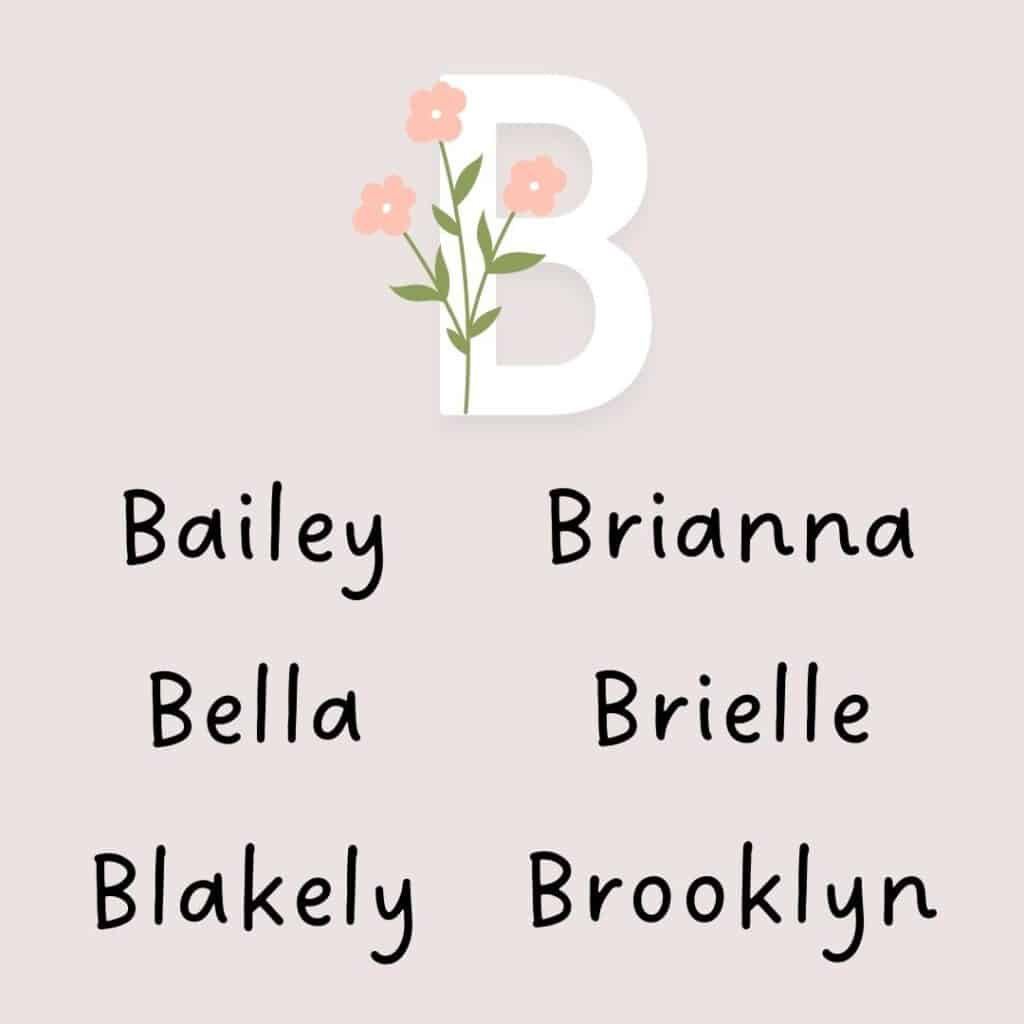 40 Actually Cool Girl Names That Start With B New 2024 