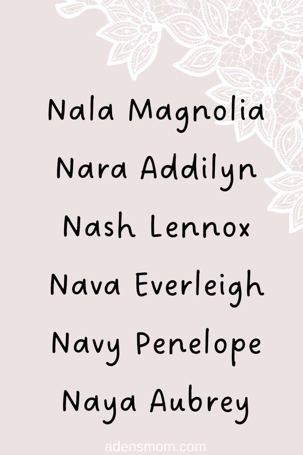 60+ Effortlessly Cool Girl Names that Start With N [2025]