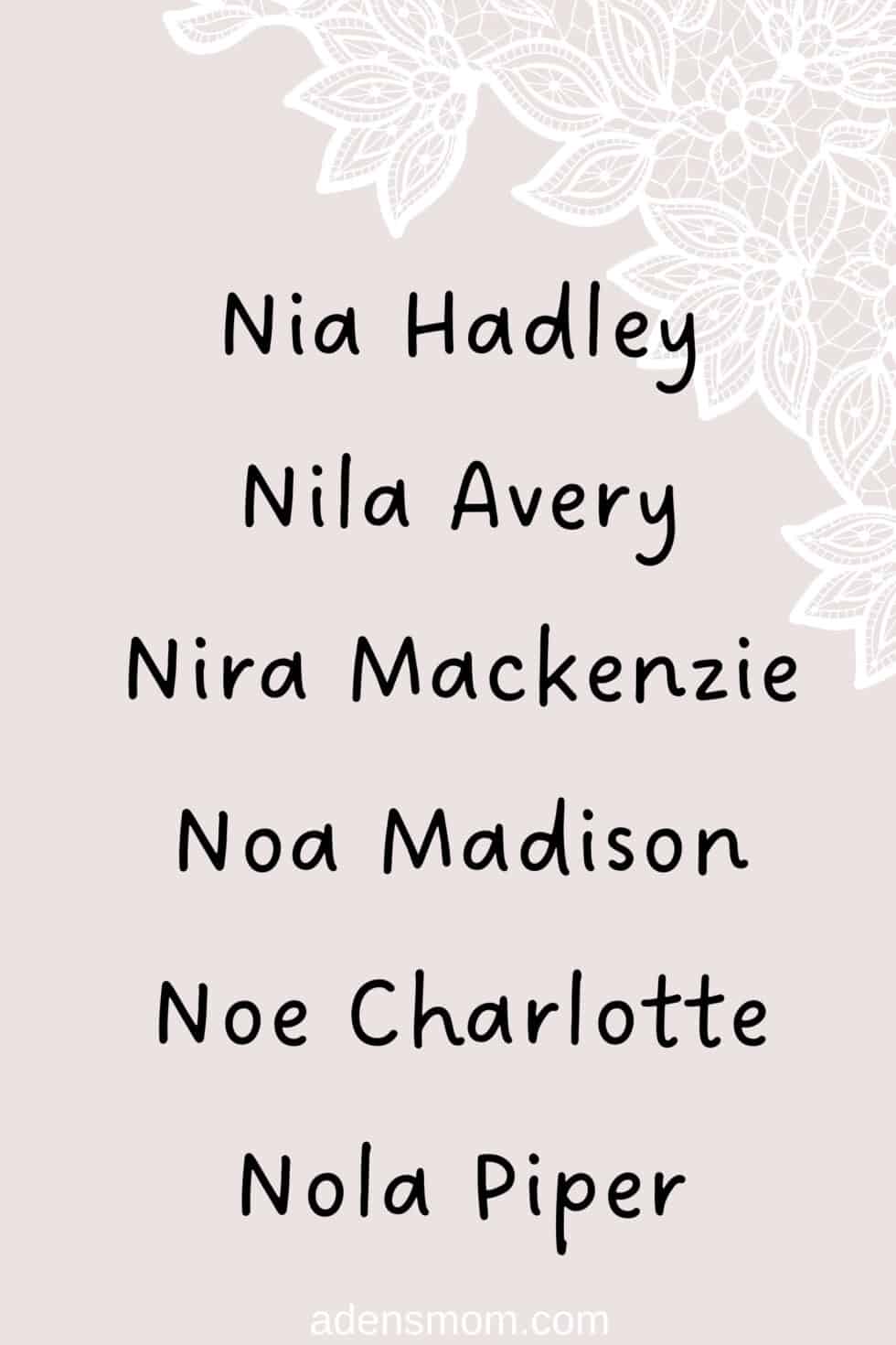 60+ Effortlessly Cool Girl Names that Start With N [2025]
