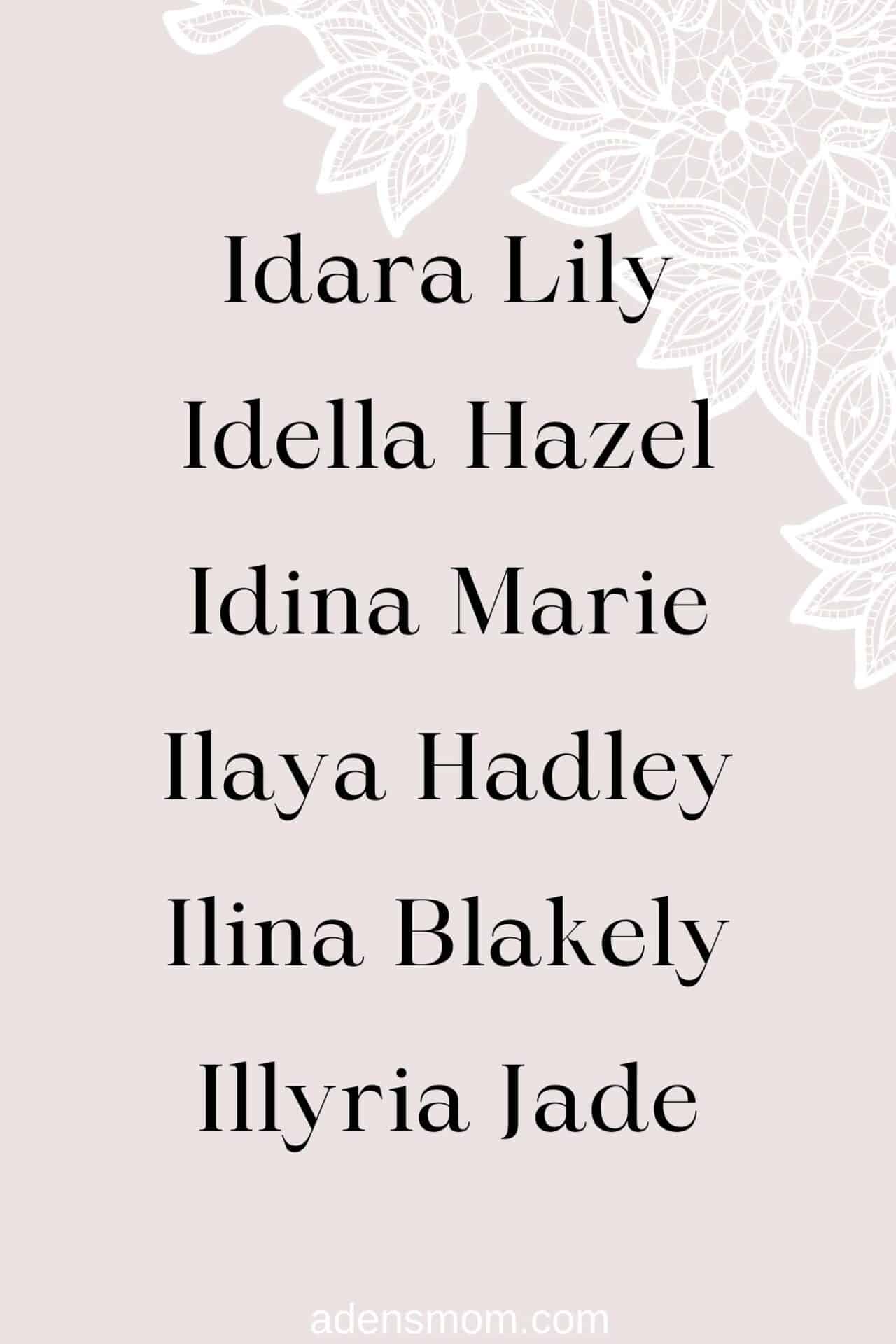 The 55 Best Girl Names That Start with I for 2025