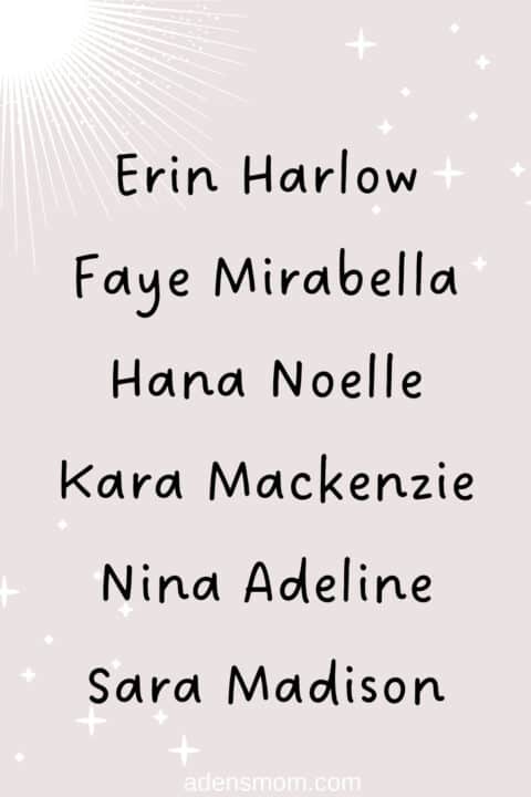 200 Effortlessly Cool 4-Letter Girl Names for 2025