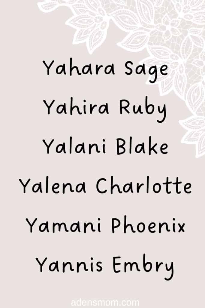 30 Unique But Cool Girl Names That Start With Y 2024 30 Unique But Cool Girl Names That Start With Y 2024