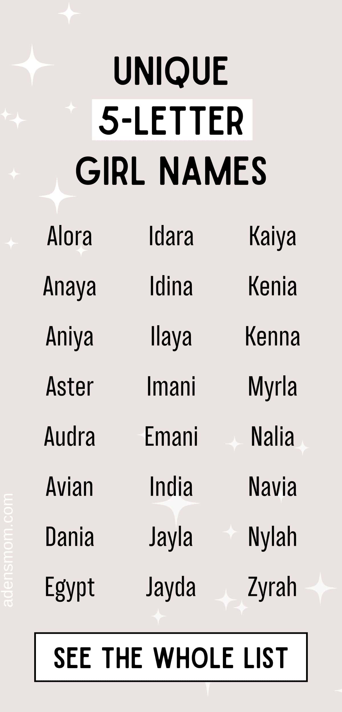 Girls Names 5 Widescreen Girls Names 5 Widescreen