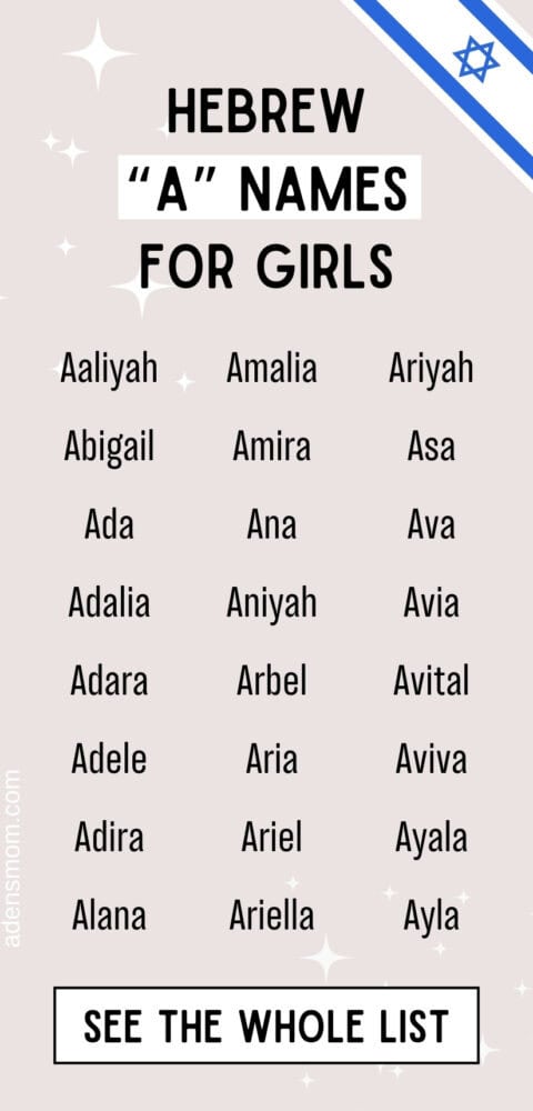 Hebrew Girl Names for 2025: 175 Picks from Classic to Modern