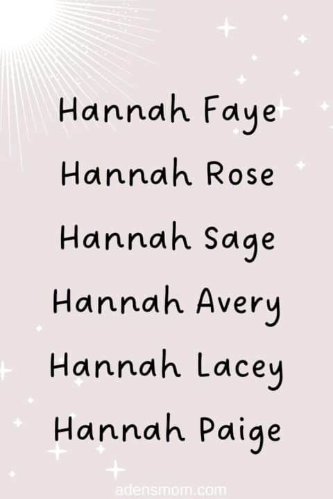 The Ultimate List of Cool Middle Names for Hannah [2025]