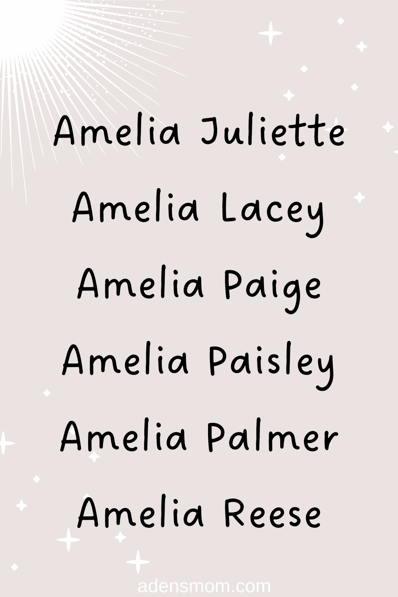 The Ultimate List of Cool Middle Names for Amelia or Emilia