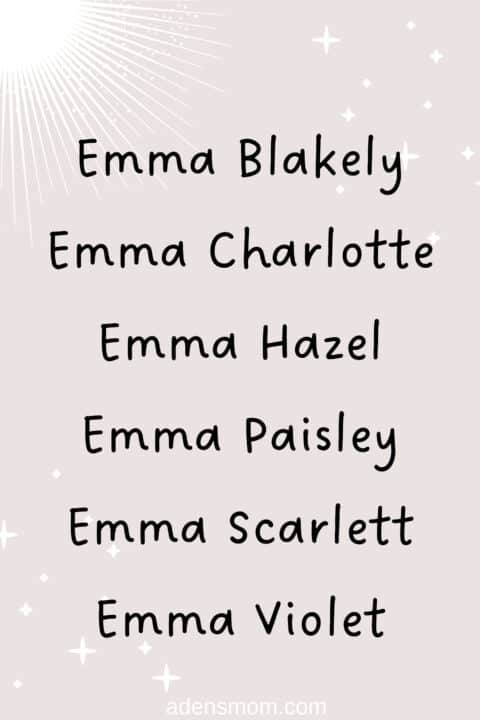 The Ultimate List of Middle Names for Emma [2025]