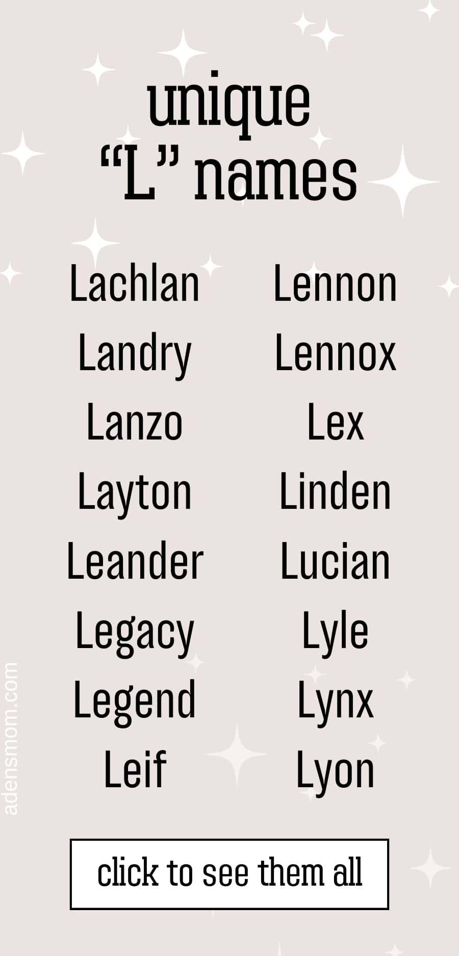 Boy Names That Start With L 60 Cool Ideas For 2024 2025 