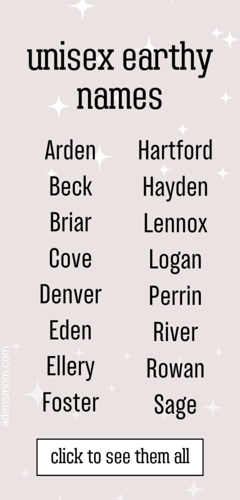Earthy Boy Names to Steal Before They Go Viral in 2025
