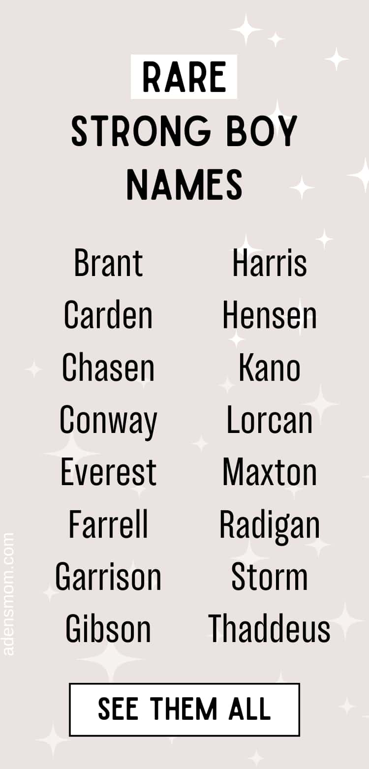 Strong Boy Names To Steal Before They Go Viral In 2025