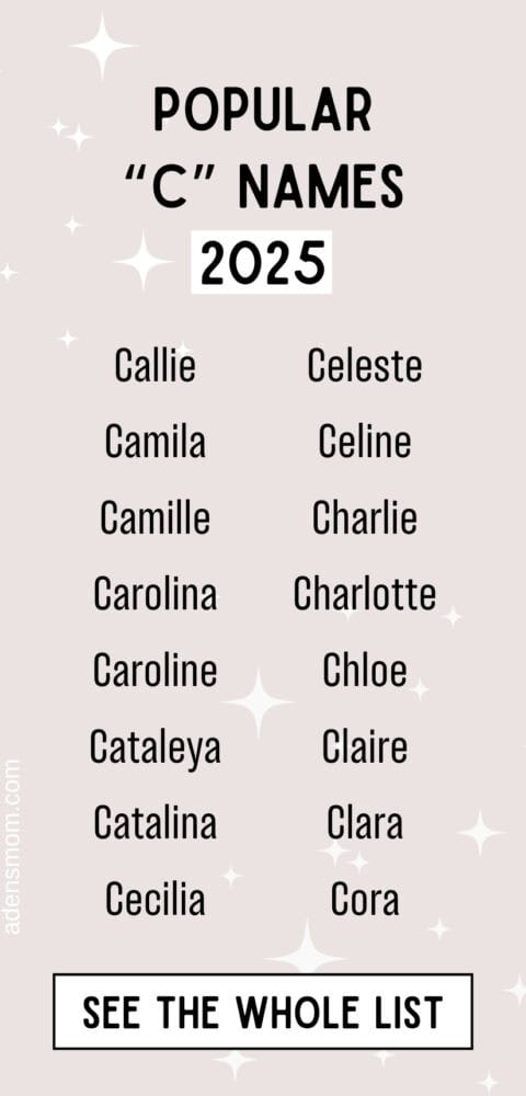 90 Completely Cute Baby Girl Names Starting with C [2025]